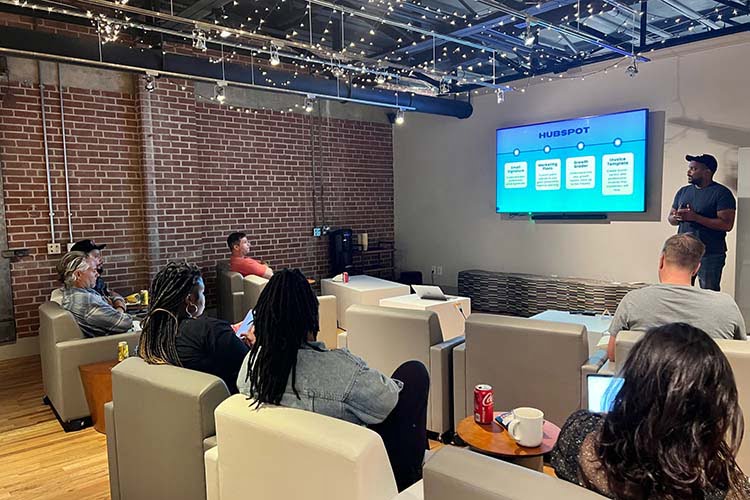 Fishbowl Meeting Room | Fireworks Coworking Marietta GA